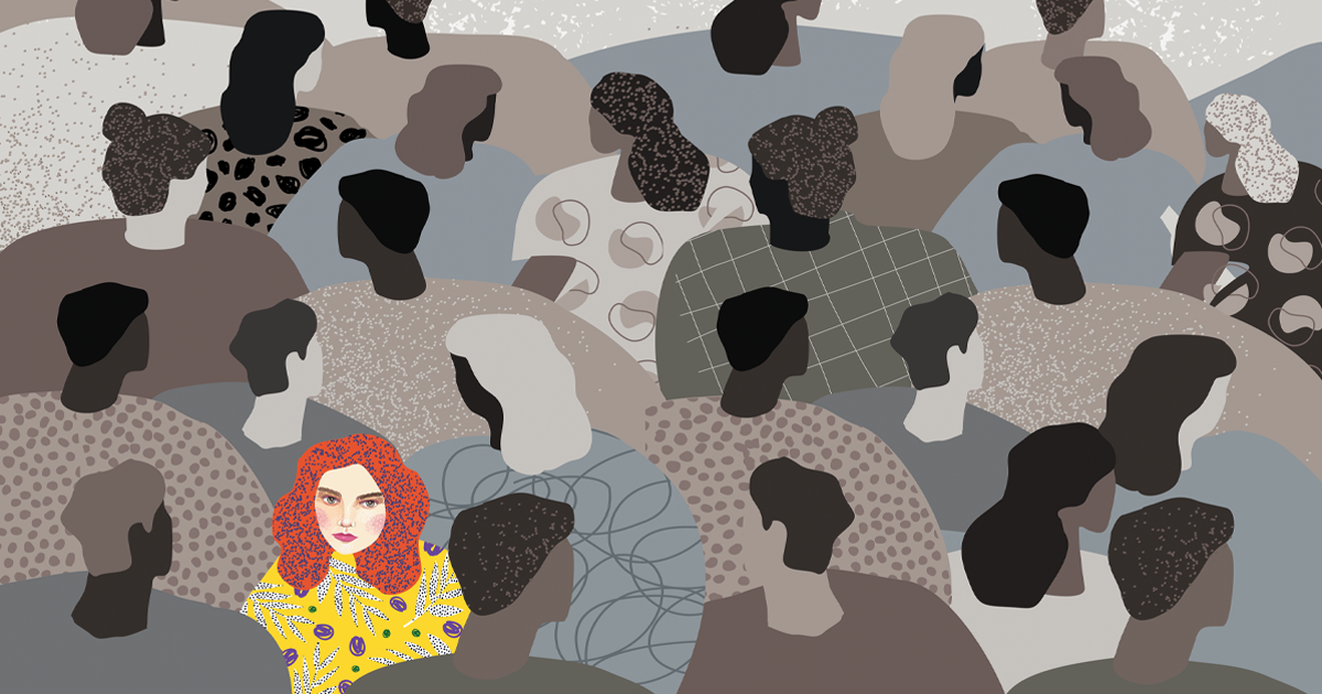 Crowded Room Of People